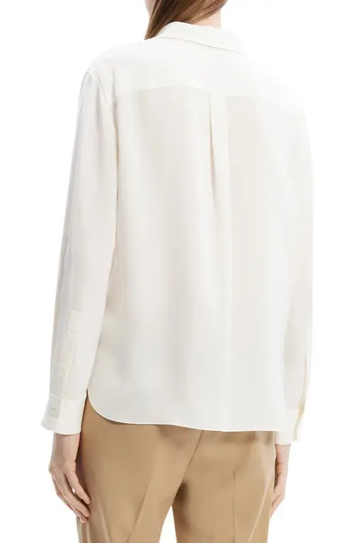 Theory Button-up Silk Shirt With Necktie