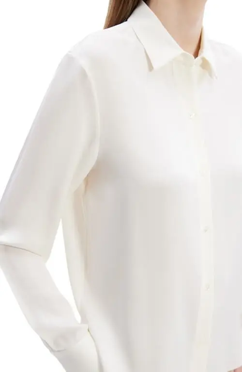 Theory Button-up Silk Shirt With Necktie