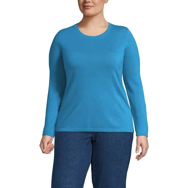 LANDS' END Cashmere Sweater - Cyan
