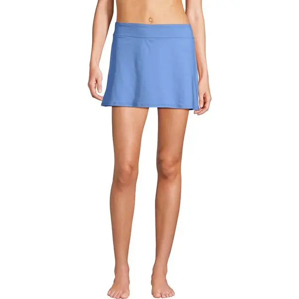 LANDS' END A-line Swim Skirt - Lake Blue
