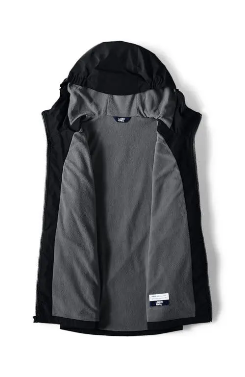 LANDS' END School Uniform Rain Jacket - Black