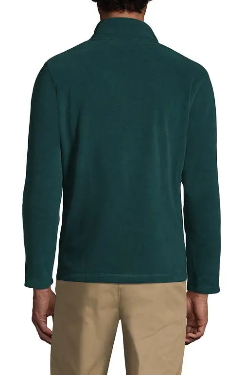 LANDS' END Full-zip Mid-weight Fleece Jacket - Evergreen