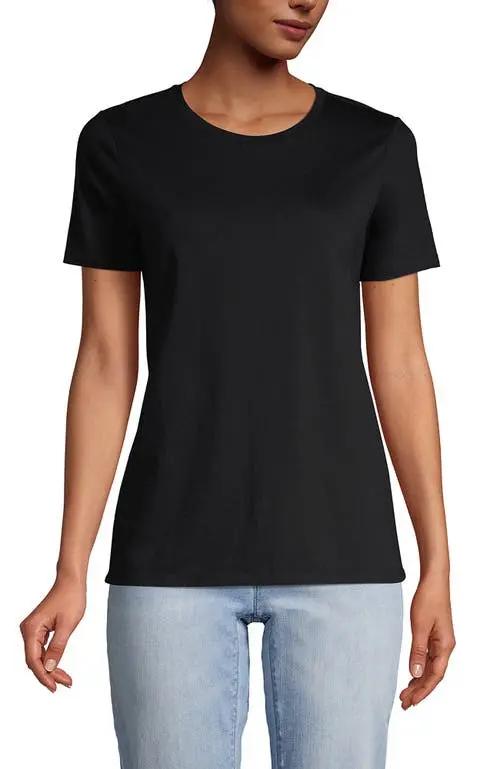 LANDS' END Supima Cotton T-shirt - Black