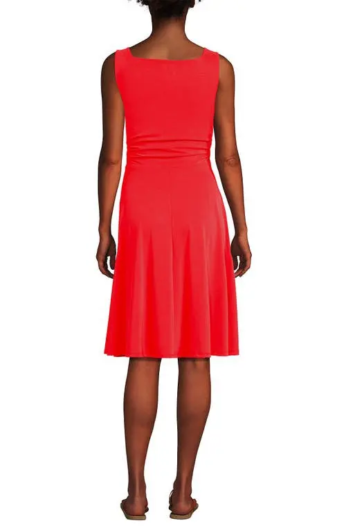 open lace back dress Lands' End Women's Satin Slip Dress Small Rich Burgundy Tropical Palm at  Amazon Women's Clothing store main image 1