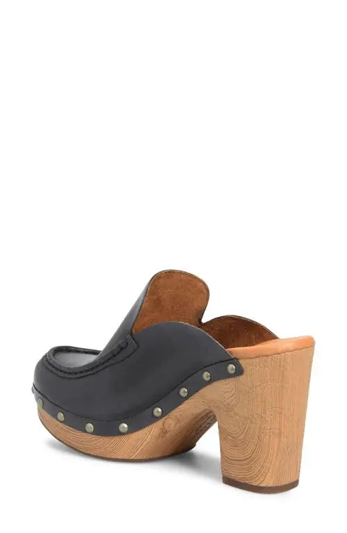 Kork-Ease® Spencer Platform Clog - Black Leather