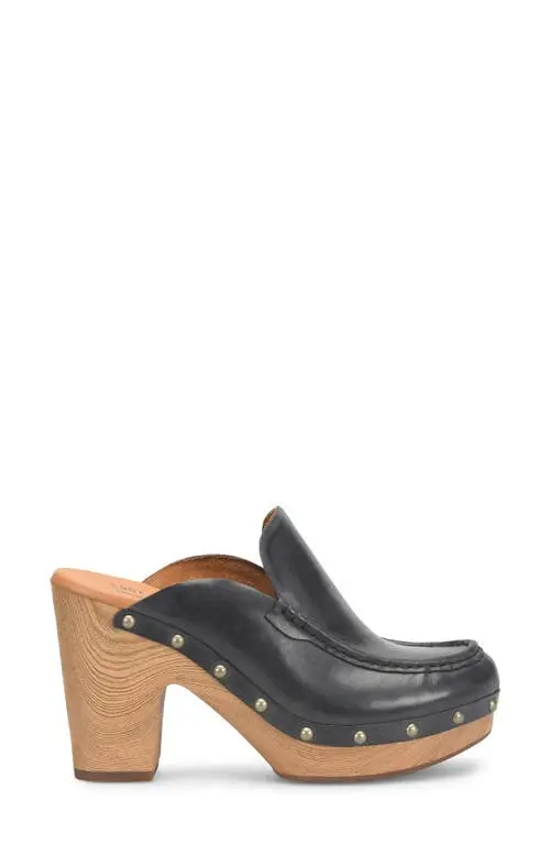 Kork-Ease® Spencer Platform Clog - Black Leather