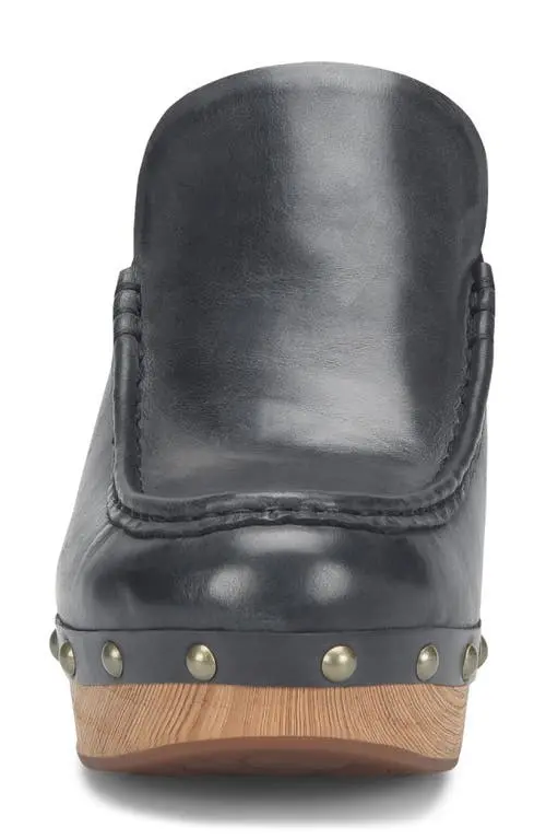 Kork-Ease® Spencer Platform Clog - Black Leather