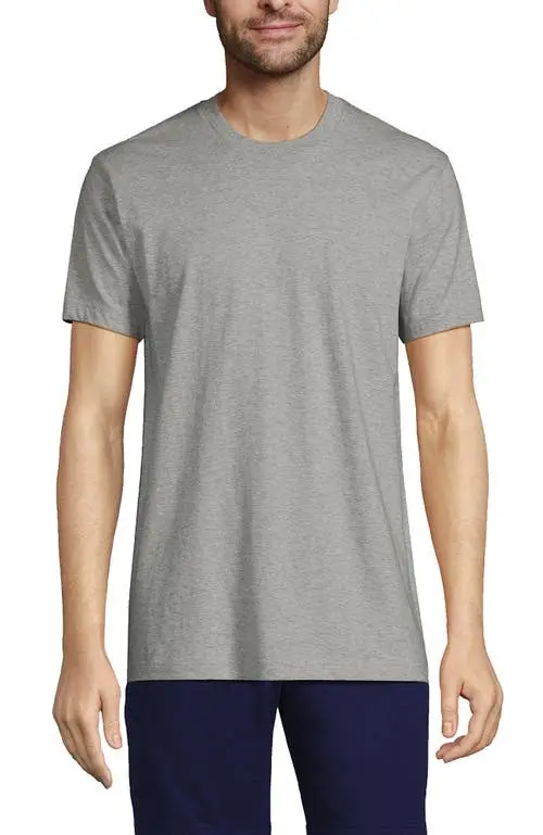 LANDS' END Crewneck Undershirt 3 Pack - Gray Heather