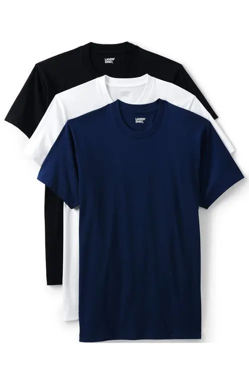 LANDS' END Crewneck Undershirt 3 Pack - Multi 3 Pack
