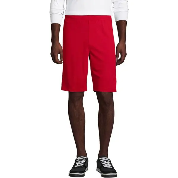 LANDS' END School Uniform Mesh Gym Shorts - Red