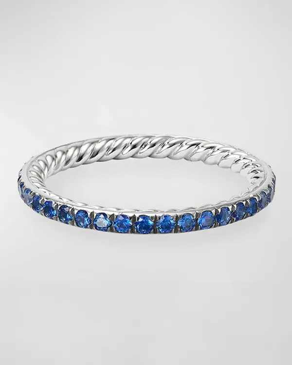 David Yurman Dy Eden Gemstone Band Ring - Blue