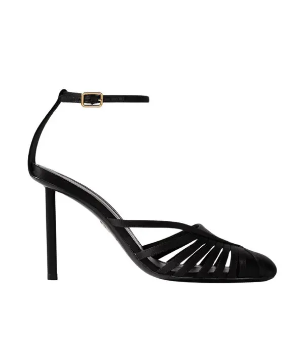 FERRAGAMO Ermelia Satin Pumps - Black