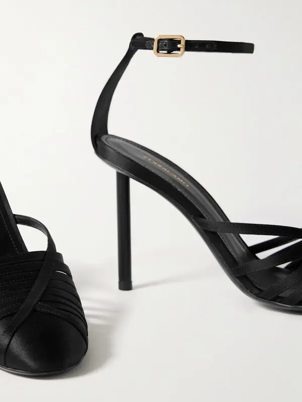 FERRAGAMO Ermelia Satin Pumps - Black