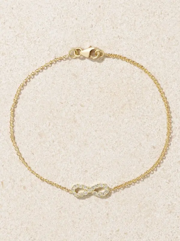 JENNIFER MEYER Infinity 18-karat Diamond Bracelet - Gold