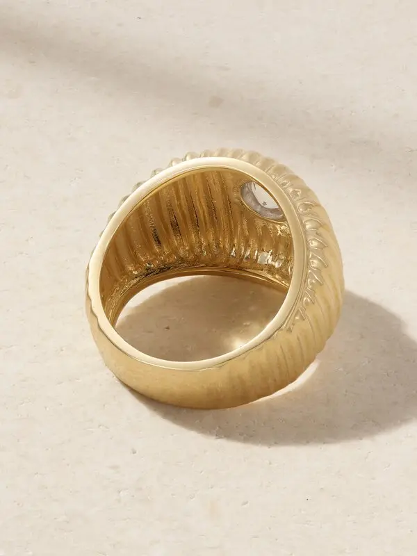 Yvonne Léon 9-karat And Topaz Signet Ring