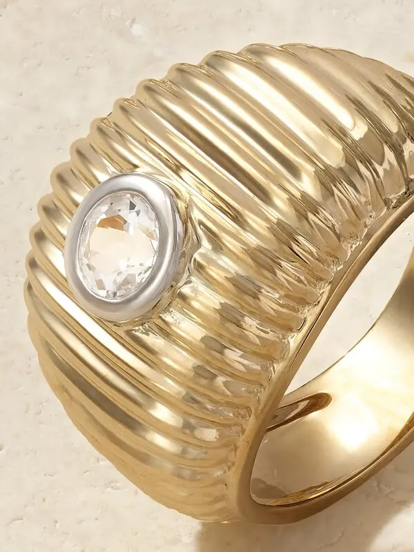 Yvonne Léon 9-karat And Topaz Signet Ring - Gold