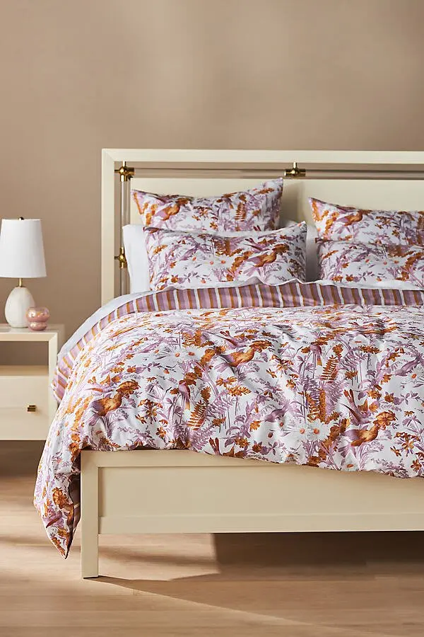 Maeve By Anthropologie Printed Sateen Duvet Cover