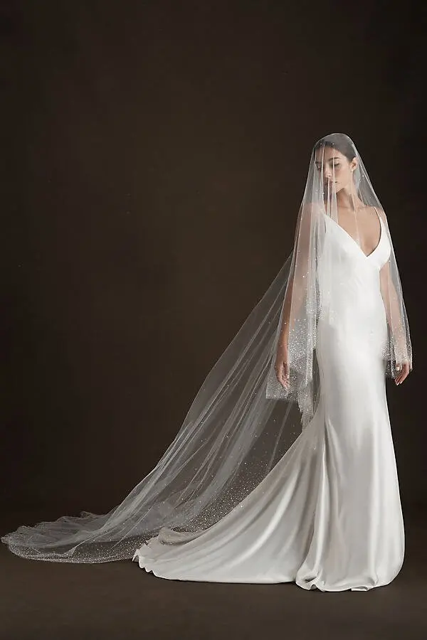 Anthropologie Blossom Veils Sparkle Veil In White - 30% Off  display picture 1
