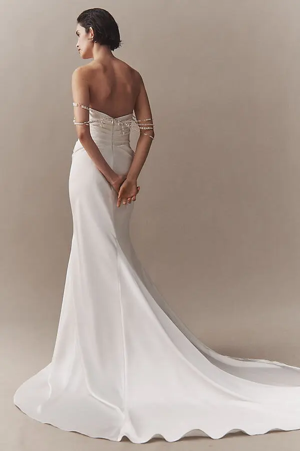 watters pearl corset dress Watters Designs Wedding Dresses | Watters, Locket, & Willowby Bridal