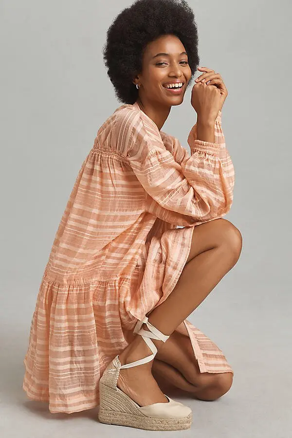 open lace back dress PLUS HARPER- Pink DROP SHOULDER SMOCKED WAIST FRONT ZIP MIDI DRESS WIT –  Shop Meli's Boutique main image 0