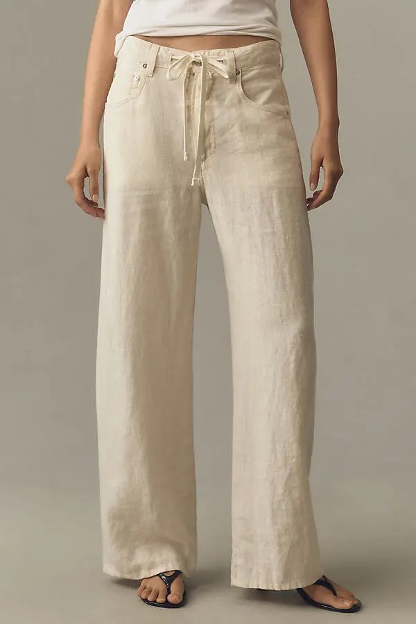 Citizens Of Humanity Brynn Drawstring Linen Trouser Pants