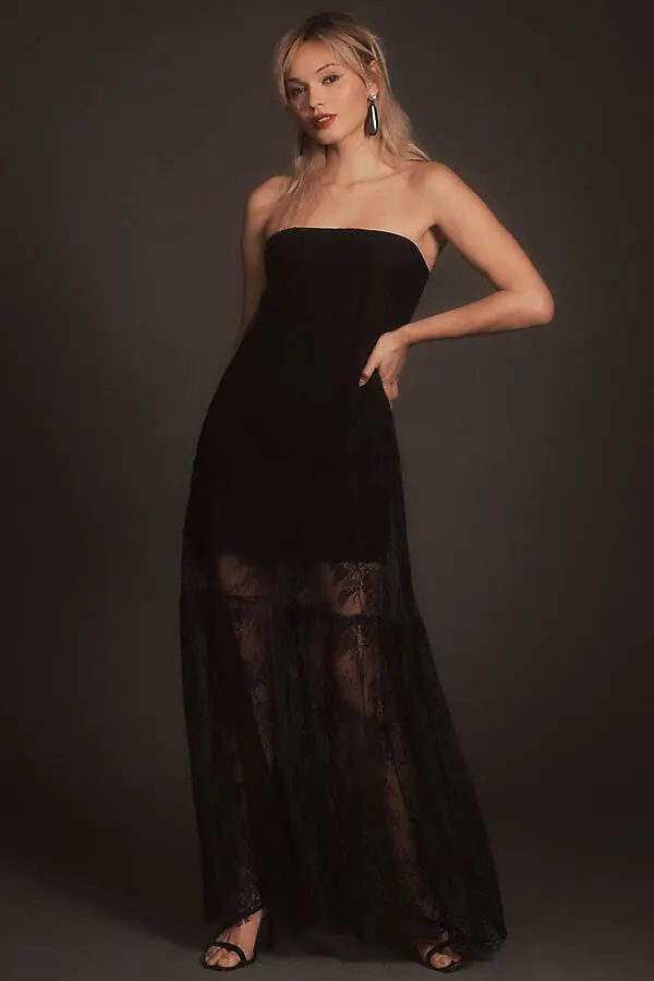 chinese dress ladies Mesh Sleeveless Maxi Dress | Ann Alder