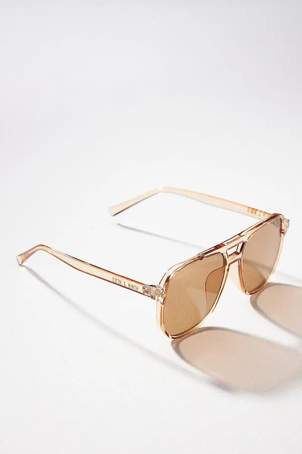 Fifth & Ninth Skye Aviator Sunglasses - Pink | Editorialist display picture 2