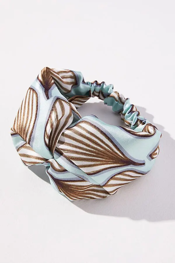 Anthropologie Printed Headband Scarf In Mint - 25% Off  display picture 2