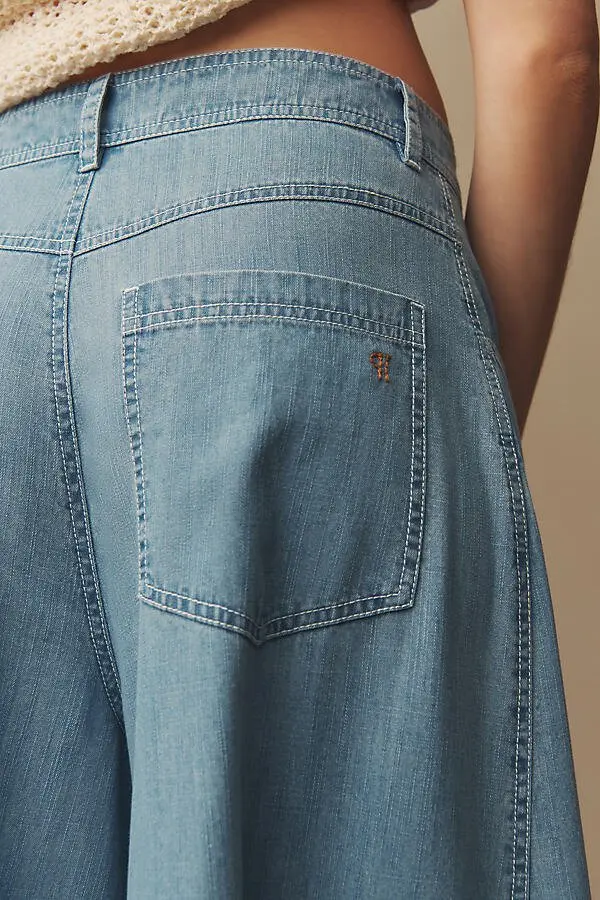 PILCRO Flounce High-rise Ultra Flare Jeans