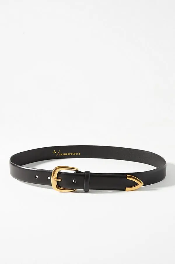 Anthropologie Simple Western Belt - Black | Editorialist display picture 3