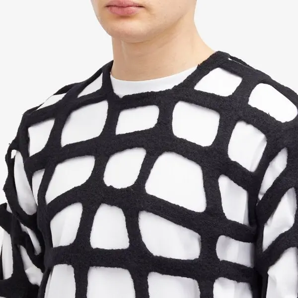 Comme Des Garçons Garment Treated Grid Knit