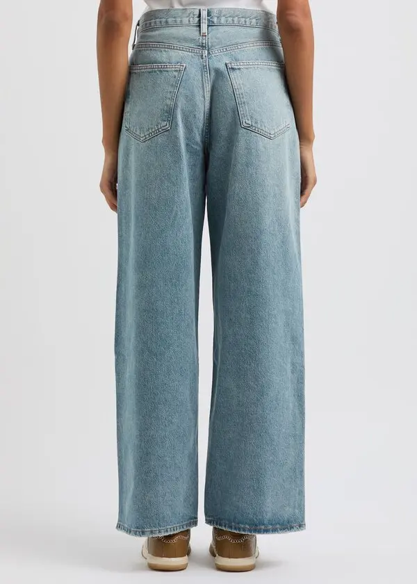 AGOLDE Low Slung Baggy Wide-leg Jeans - Blue