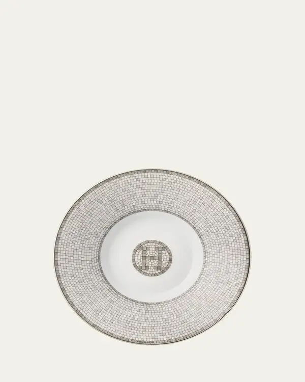 Hermès Mosaique Au 24 Platinum Coffee Cup And Saucer Set - Multi