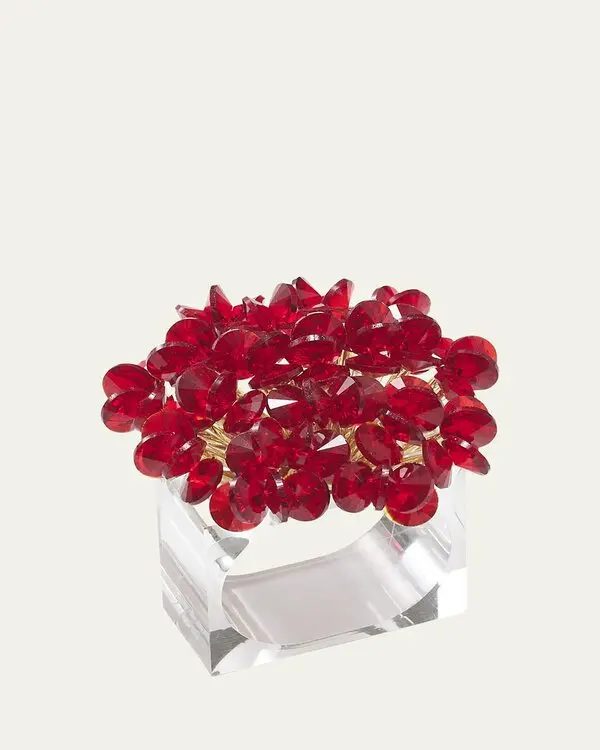 KIM SEYBERT Aster Napkin Ring - Red