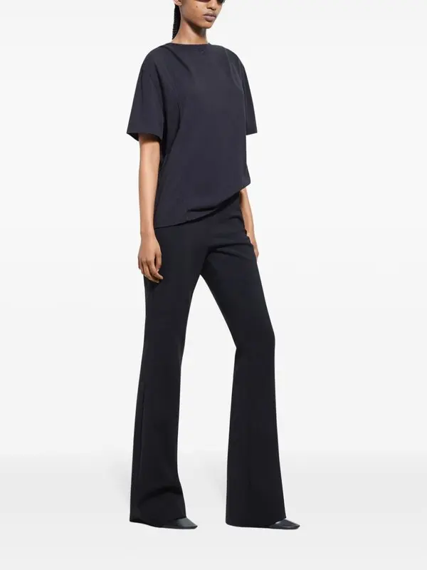 COURREGES Hooded T-shirt - Black