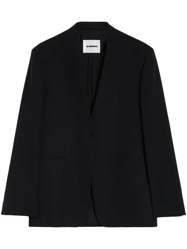 JIL SANDER Tailored Blazer - Black