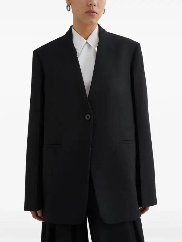 JIL SANDER Tailored Blazer - Black
