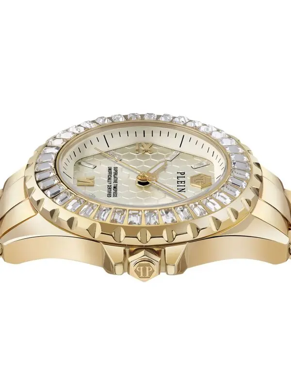 Philipp Plein Heaven Crystal-Embellished 38mm In Gold - 30  display picture 1