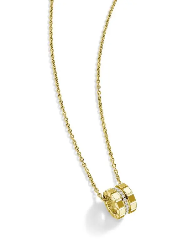 Chopard 18kt Yellow Ice Cube Diamond Necklace - Gold