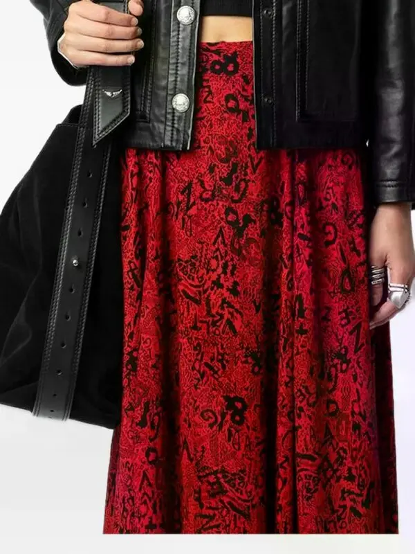 Zadig&Voltaire Joyo Soft Long Skirt - Red