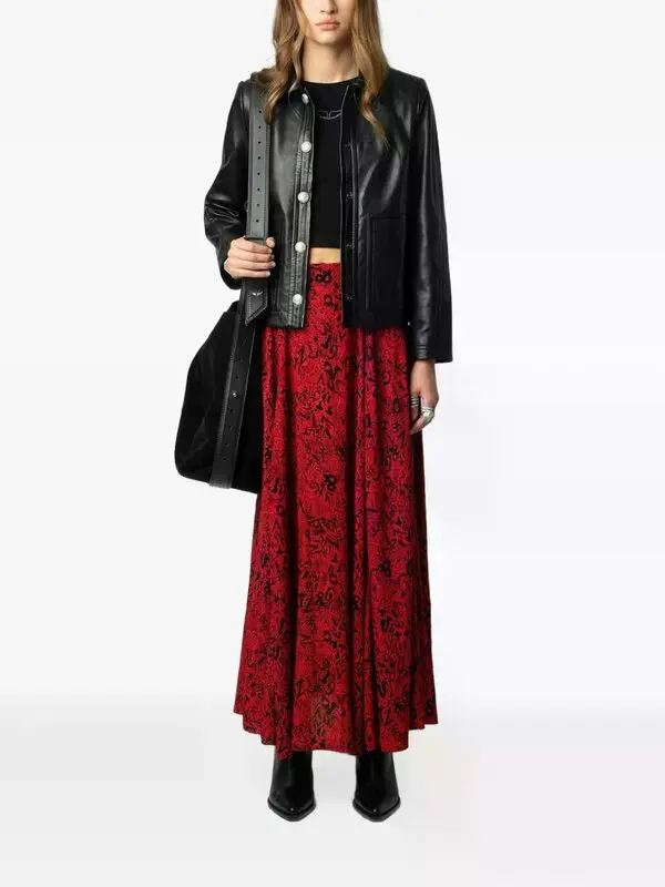 Zadig&Voltaire Joyo Soft Long Skirt - Red