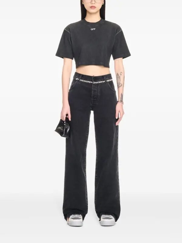 Off-White Logo-embroidered T-shirt