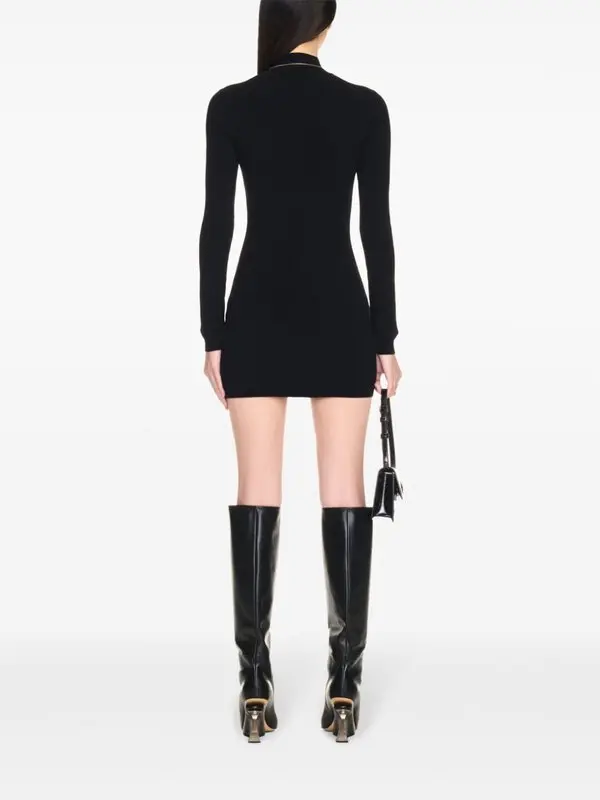 Off-White Intarsia-knit Logo Dress