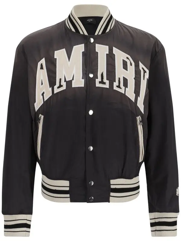 Amiri Sun-faded Bomber Jacket - Black