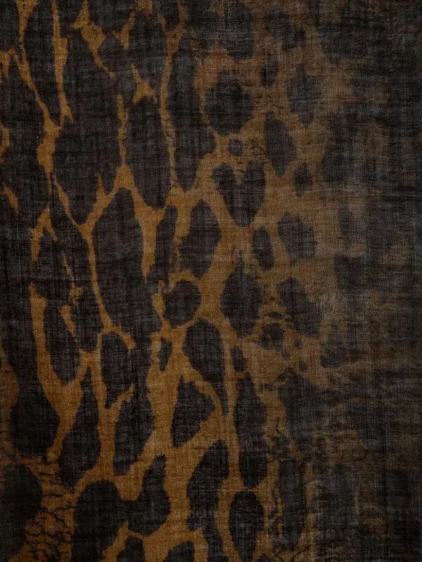 Zadig&Voltaire Leopard-print Scarf - Black