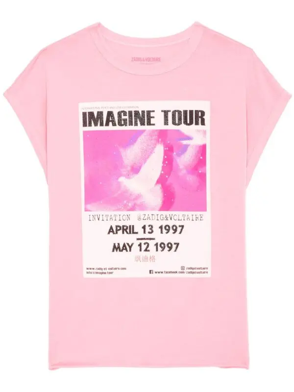 Zadig&Voltaire Cecilia T-shirt - Pink
