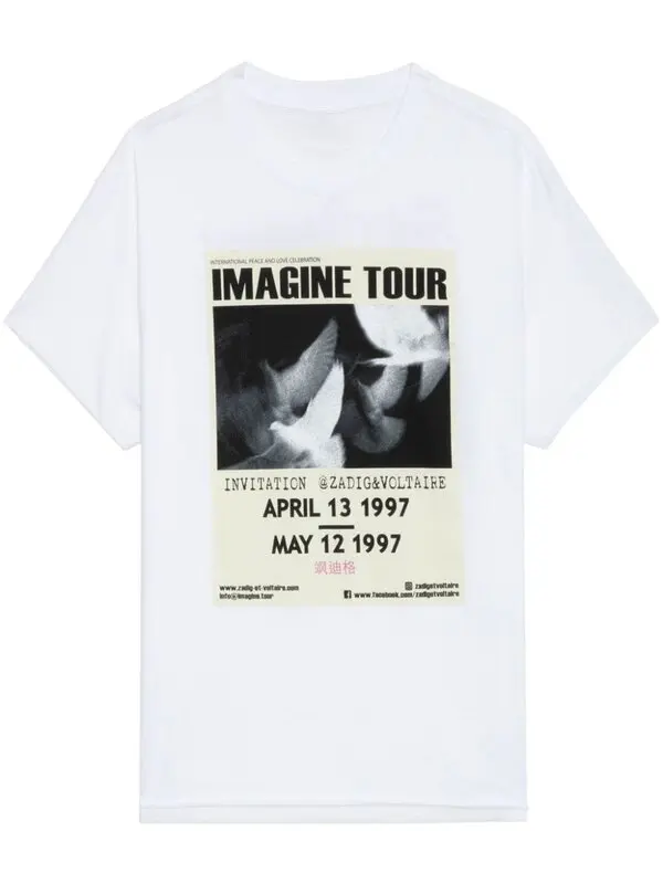 Zadig&Voltaire Tommer Printed T-shirt - White