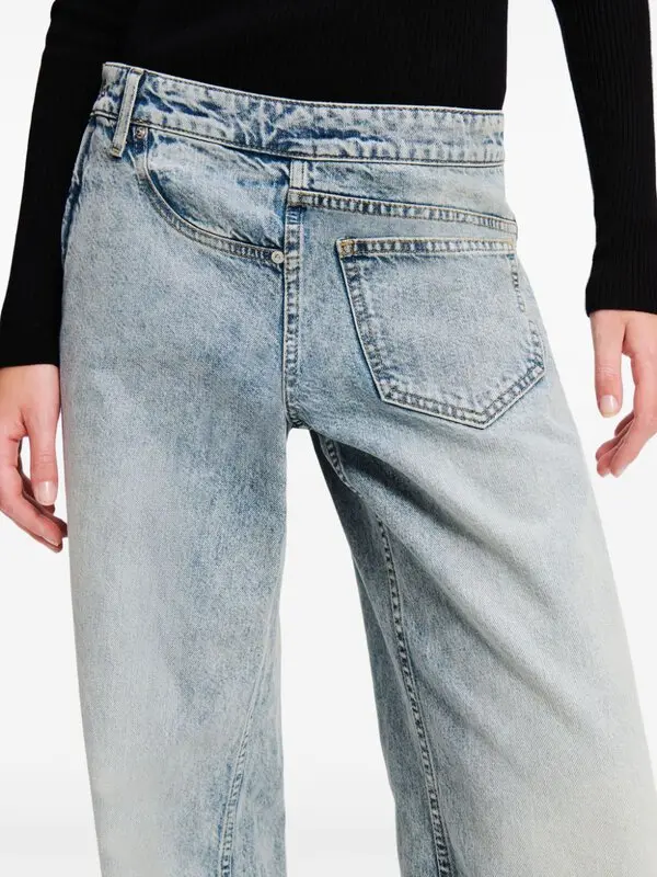 Karl Lagerfeld Twisted Mid-rise Jeans