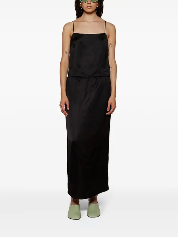 Wardrobe.NYC Satin Midi Skirt