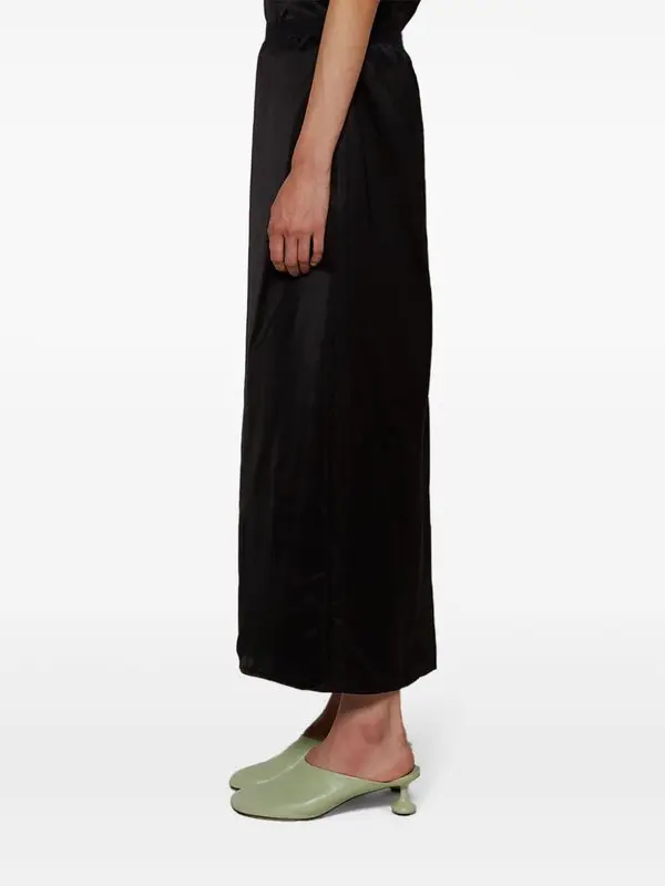 Wardrobe.NYC Satin Midi Skirt